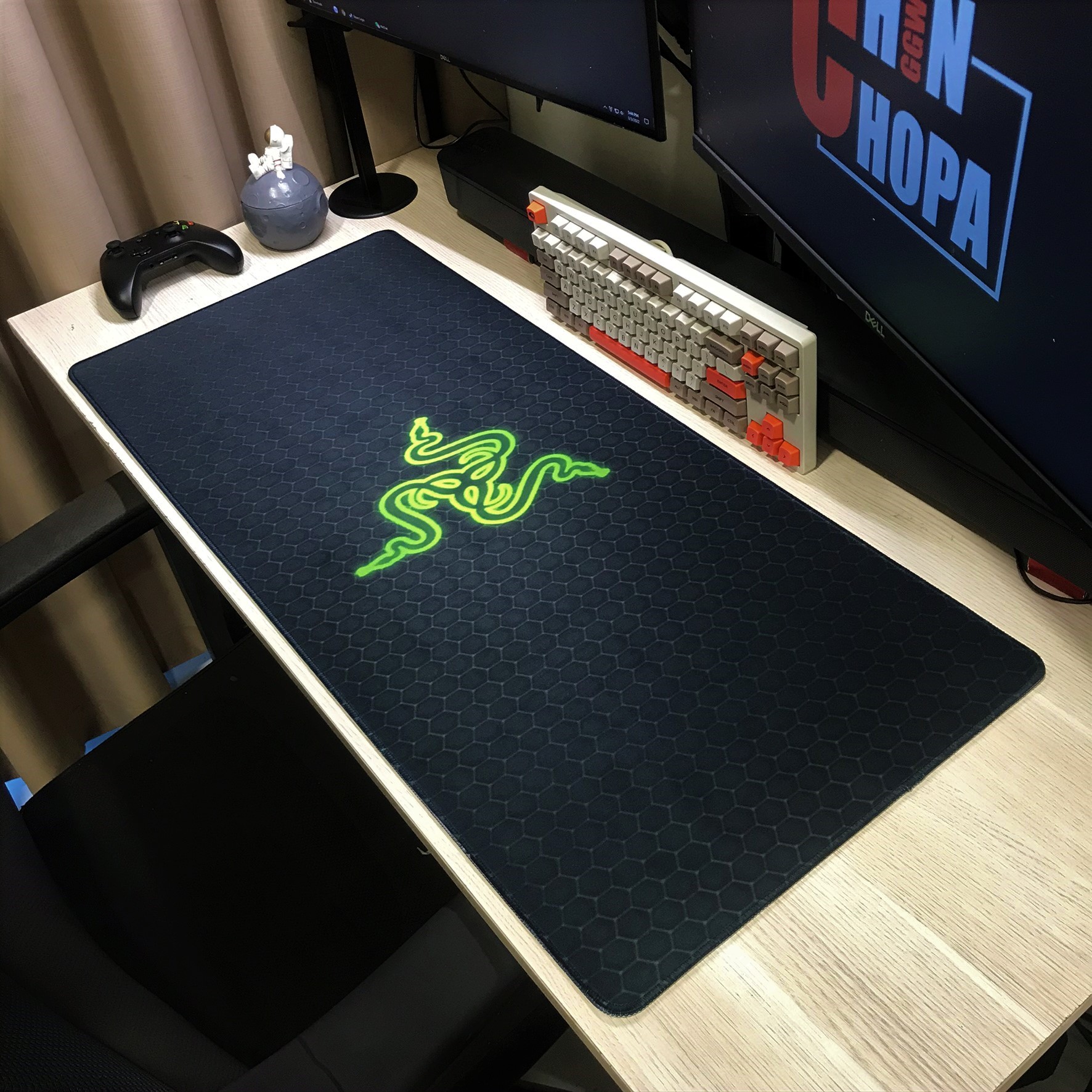 Pad chuột tấm lót chuột cỡ lớn cao cấp Razer Gaming Size 90x40 và 80x30 ...