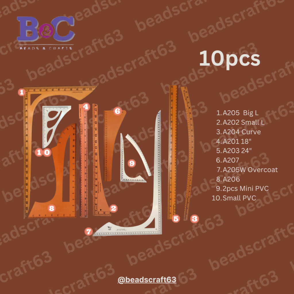 Pembaris Jahitan/ Tailoring Ruler/ Ruler Plastic | Lazada