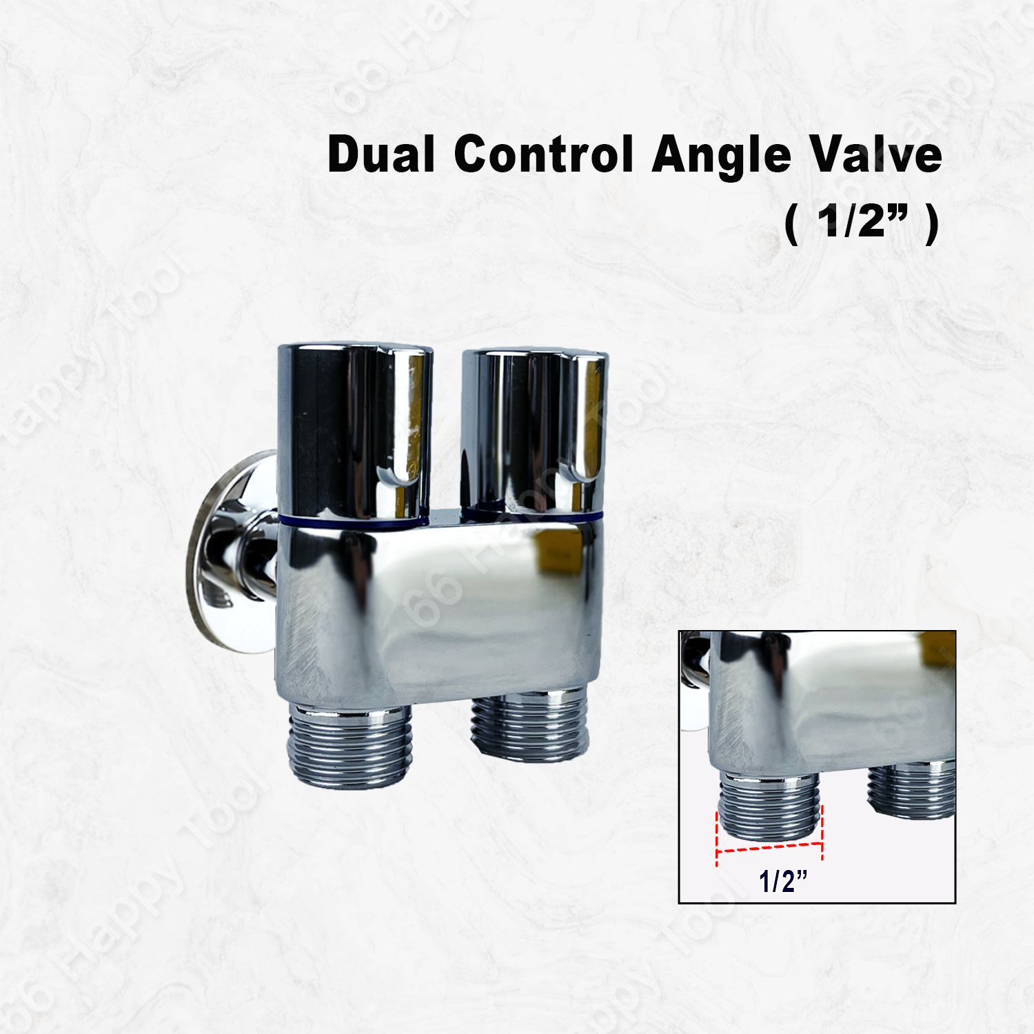 Sowali Single & Dual Control Angle Valve Brass G1/2 Tap 3 Way Filling ...