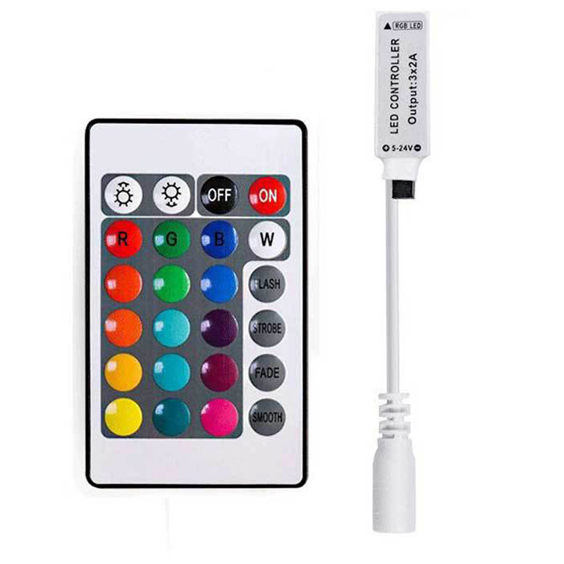 lights 24 Key Infrared RGB Controller Mini Infrared Led Dimmer ...