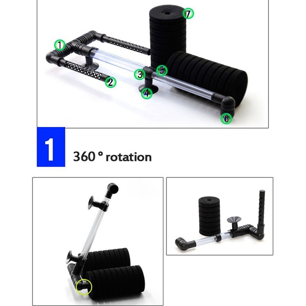 Biological Good Permeability Sponge Air Driven Home Fish Accessory Bio ...
