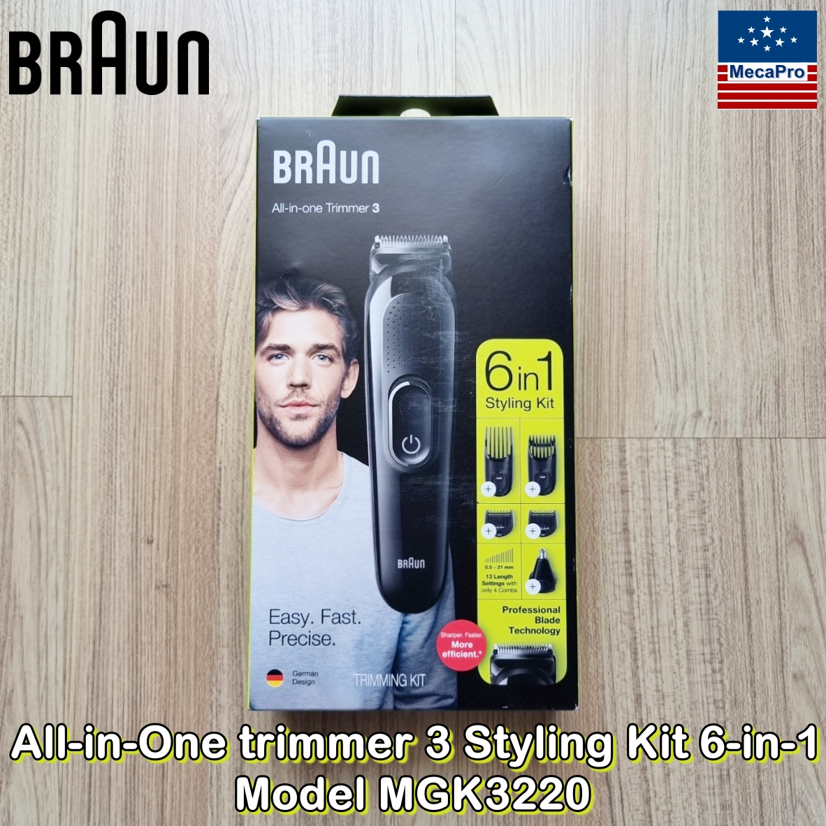 Braun® All-in-One trimmer 3 Styling Kit 6-in-1 Model MGK3220 เครื่องโกน ...