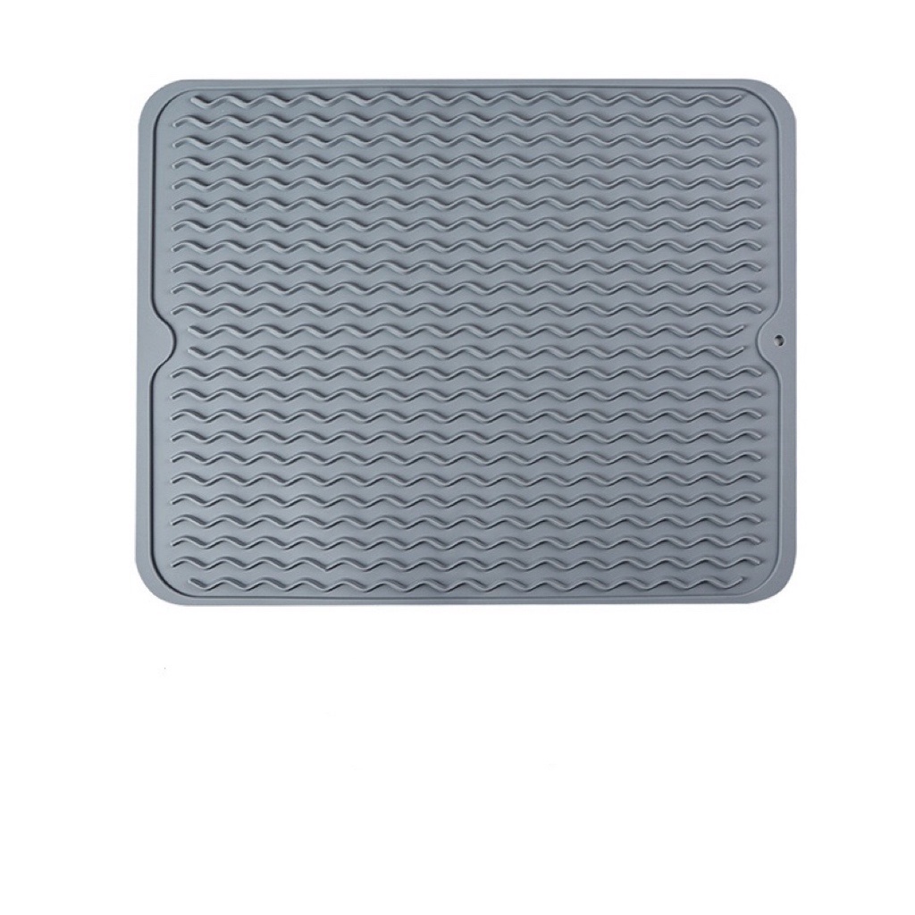 Silicone Dish Drying Mat, 40 x 30cm - Large Dish Drying Mat, Counter ...