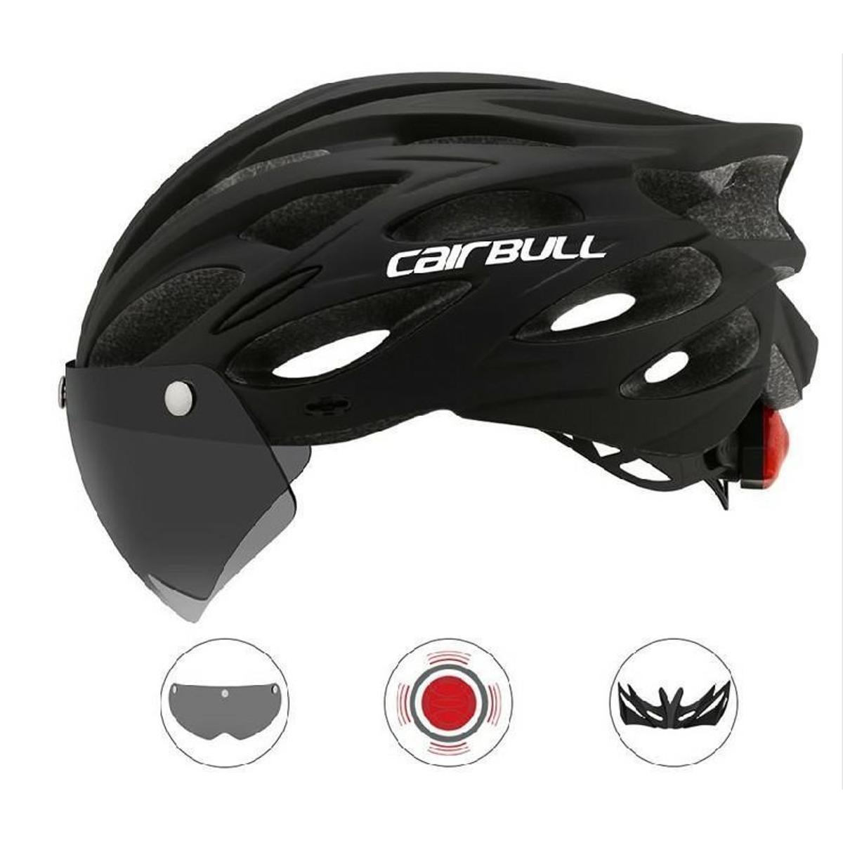 Bicycle Helmet CAIRBULL Adjustable with Goggles Back Safety Light ...