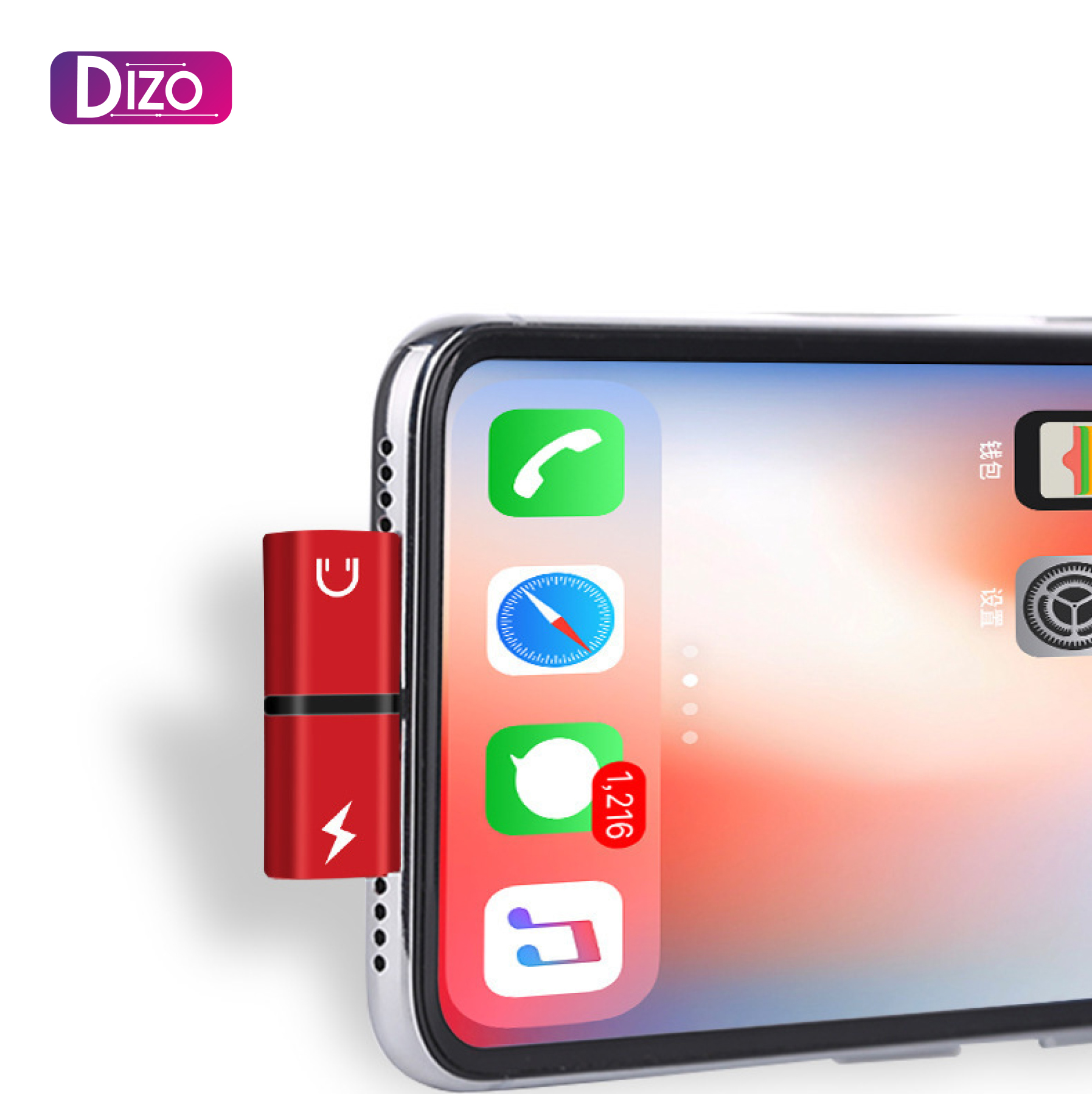 Dizo ( It-2in1Aแยกสาย ) Lightning Splititter อุปกรณ์แยกสาย (WEALTH ...