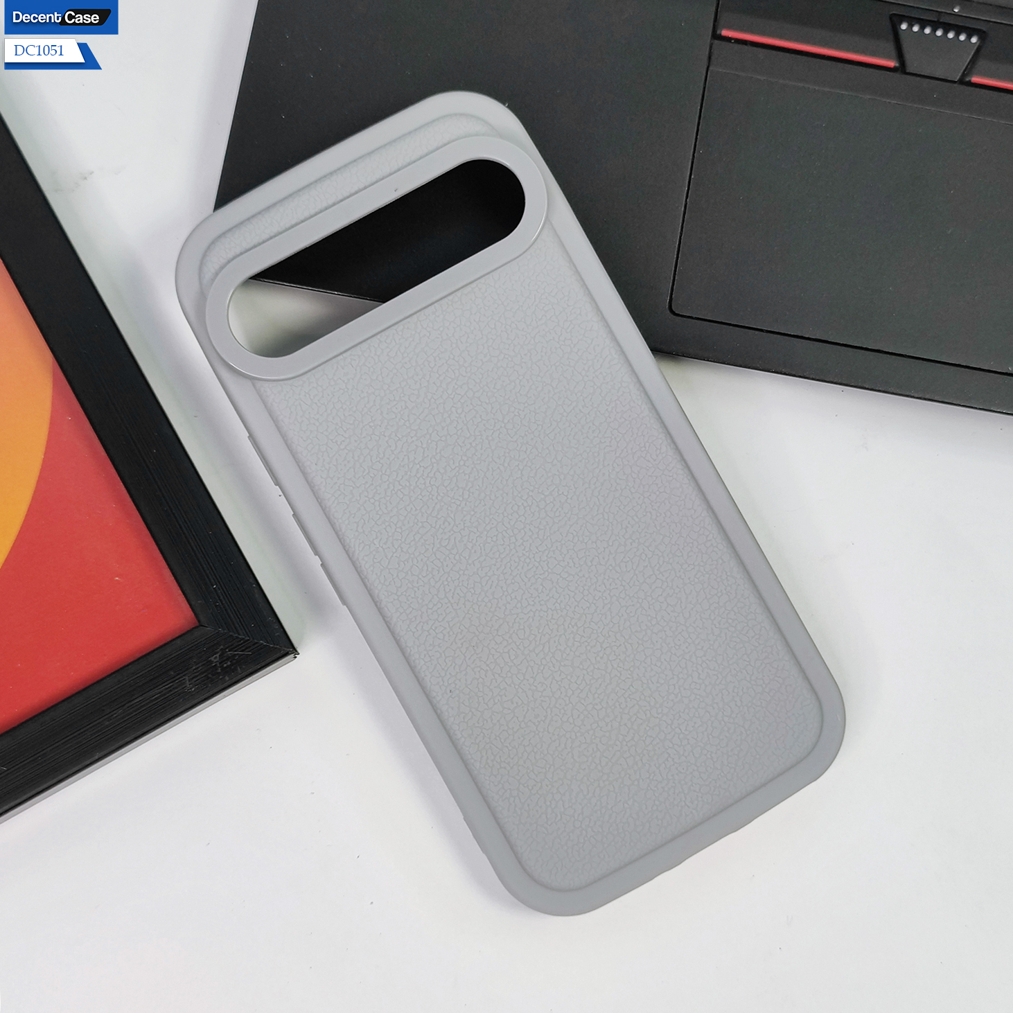 Google Pixel 8 Cover - Gray - New Leather Texture Case With Soft ...
