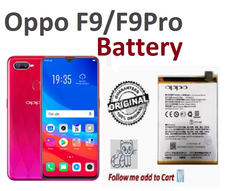 Battery for Oppo F9 F9 Pro Battery Model BLP683 3500mAh Replacement 100 ...