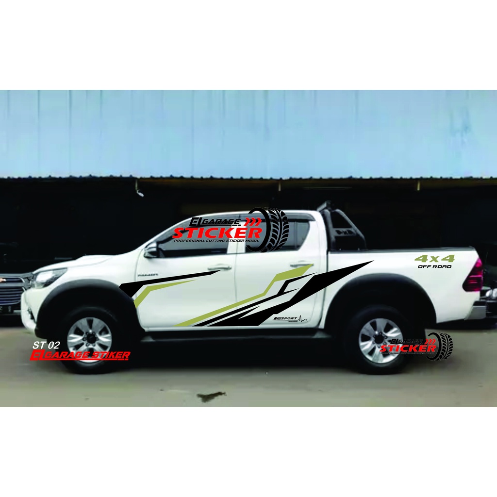 Stiker mobil hilux cutting sticker mobil hilux stiker strada stiker ...