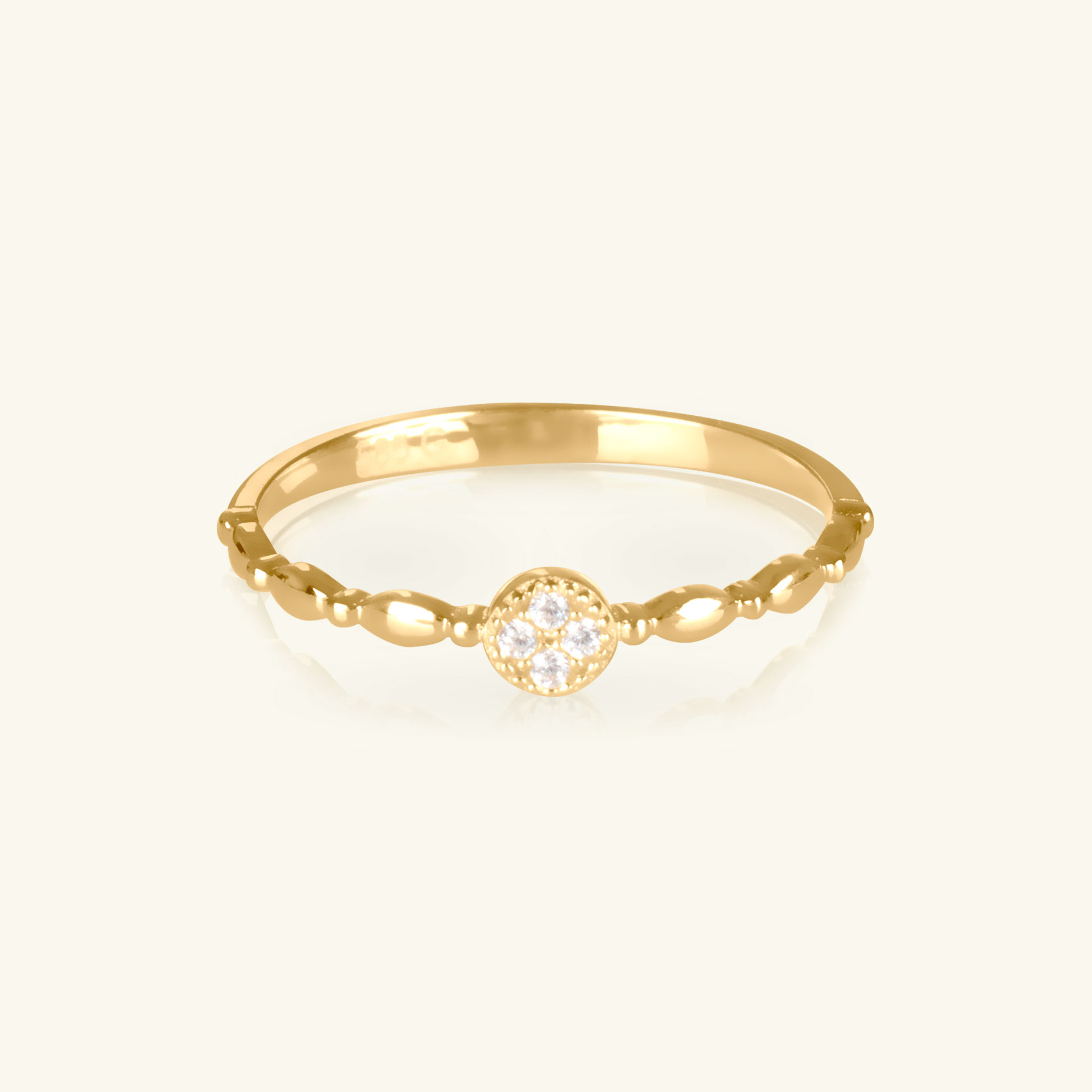 Foundry 14K Gold Round Sculpture Ring | Lazada PH