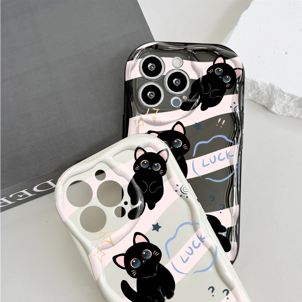 BILI for Samsung A15 A15 5G Back Cover Sapphire Eyes Cat Pattern Cream ...