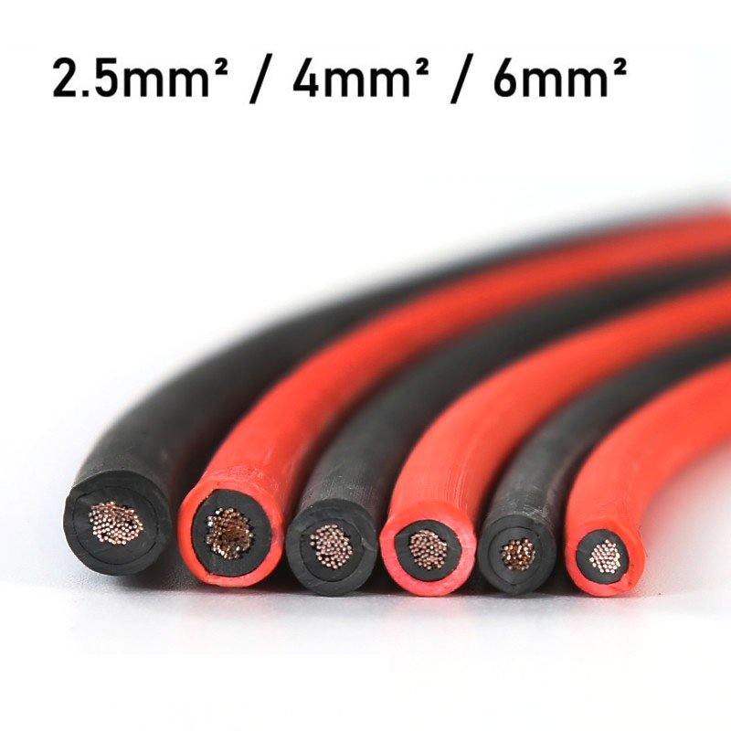 Photovoltaic Cable 14/12/10 Awg 2.5mm2 4mm2 6mm2 Solar Power Cable Wire ...