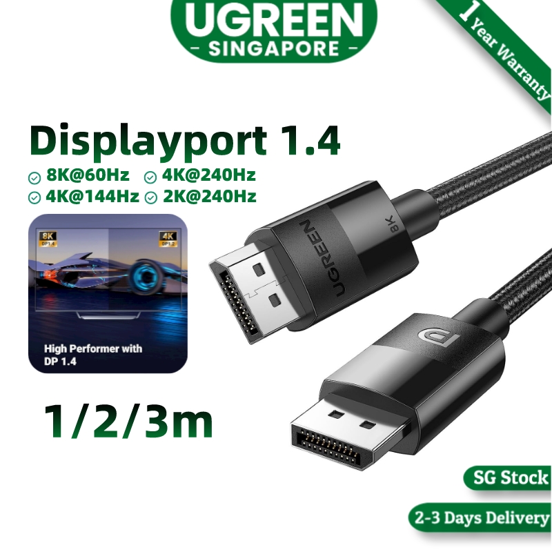 UGREEN DP to DP Cable 4K 60Hz UHD DisplayPort Male to Male Monitor ...