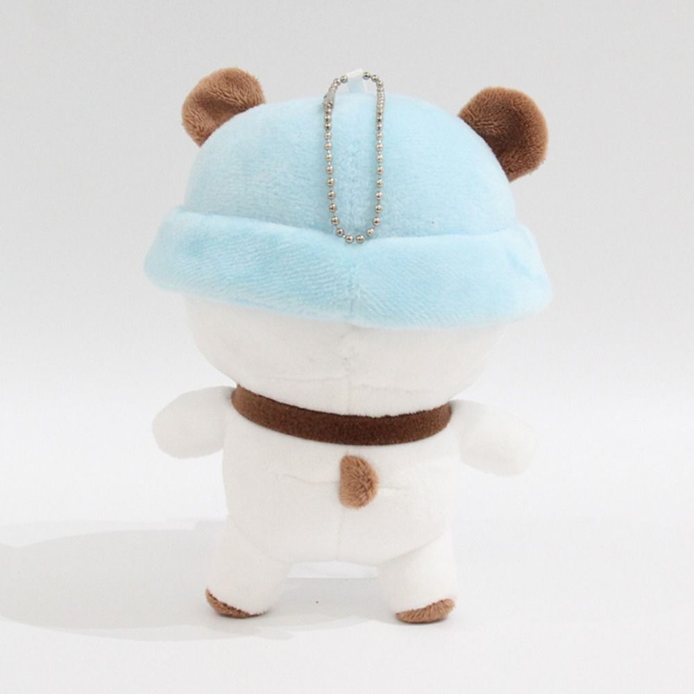 Lovely Stuffed Doll Yier Panda Keychains Brown Bear Soft Plushies Bubu ...