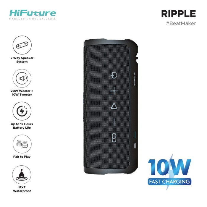 HiFuture Ripple Wireless Portable Speaker | Lazada Indonesia