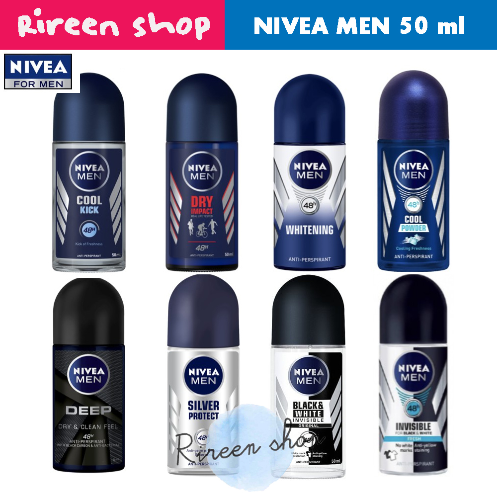 nivea men ผลิตภัณฑ์ลดเหงื่อและระงับกลิ่นกาย 50ml แบบ black&white ...
