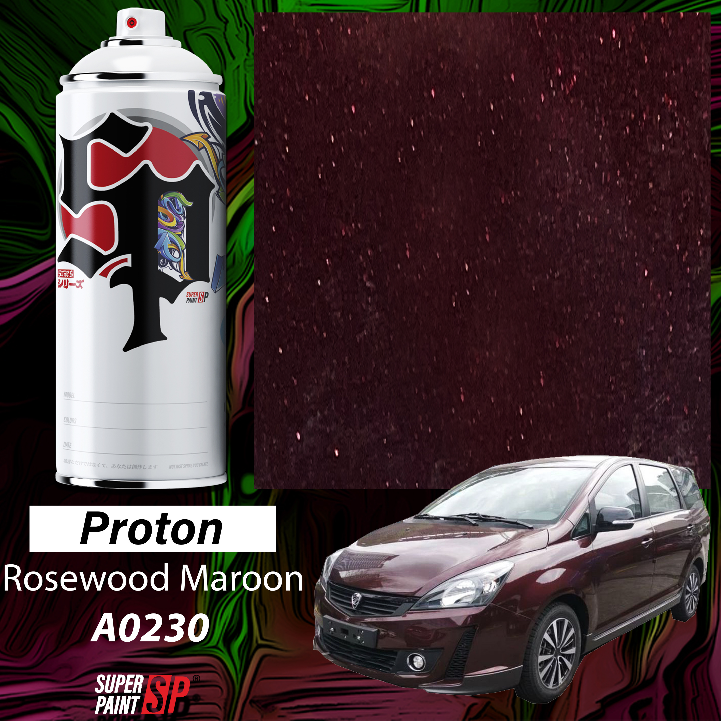 PROTON EXORA 】 Touch Up Paint All Colours 🚗 Aikka Aerosol Spray 370ml ...