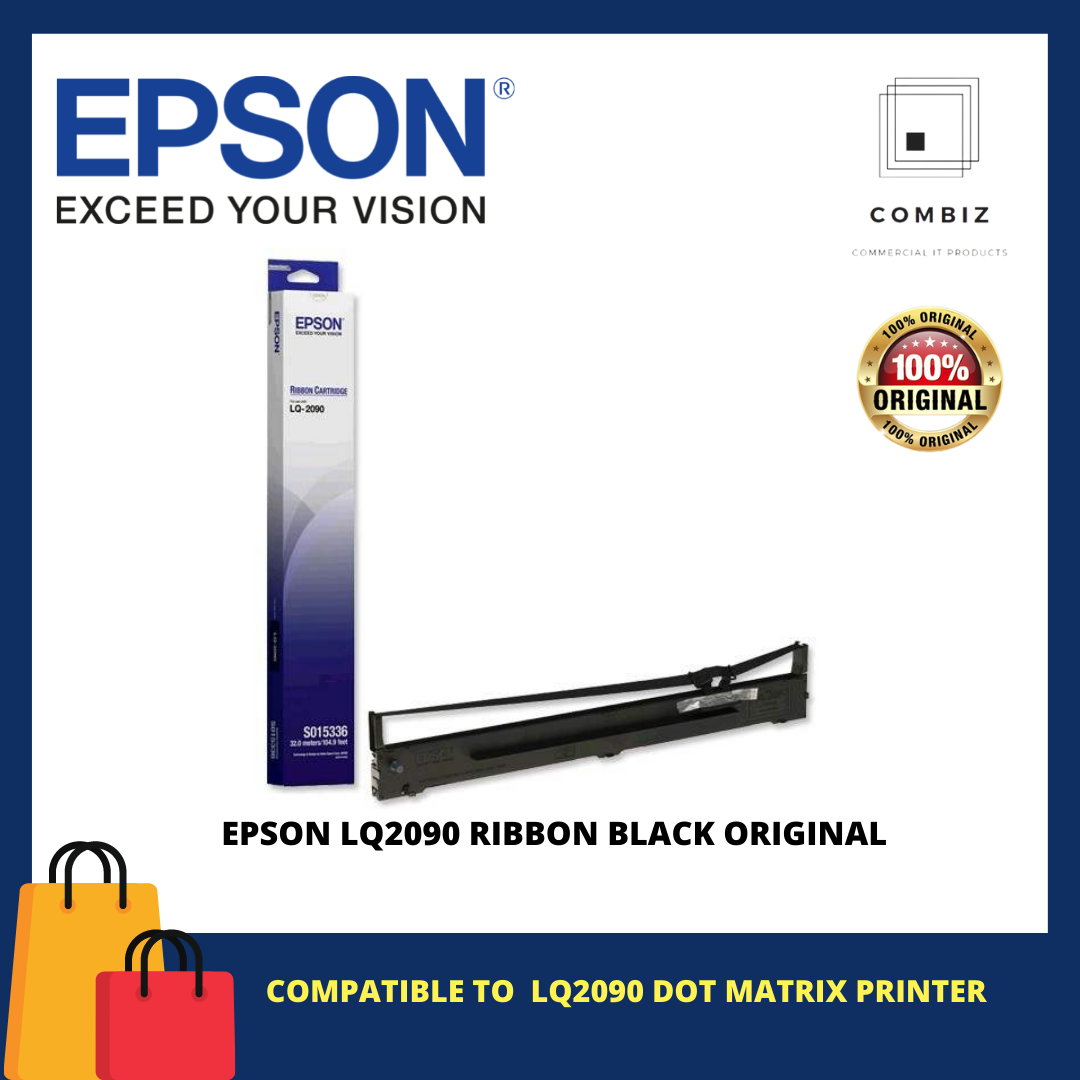 EPSON LQ2090 RIBBON BLACK ORIGINAL FOR LQ2090 DOT MATRIX PRINTER | Lazada
