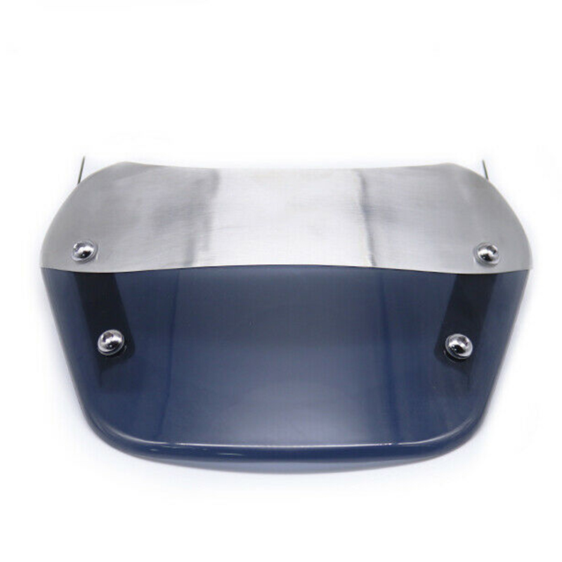 for 5-7 Inch 3MM Retro Motorcycle Round Headlights Windshield ...