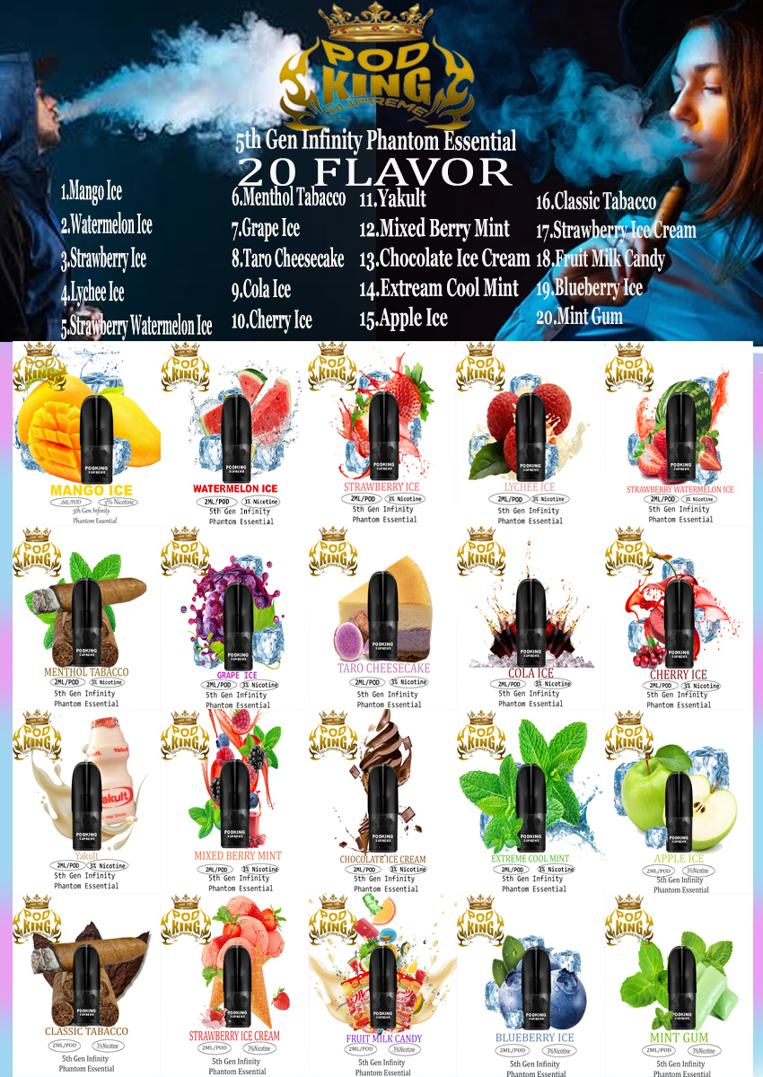 LEGIT POD KING SUPREME REL.X 5TH GEN INFINITY PHANTOM SINGLE POD 2ml ...