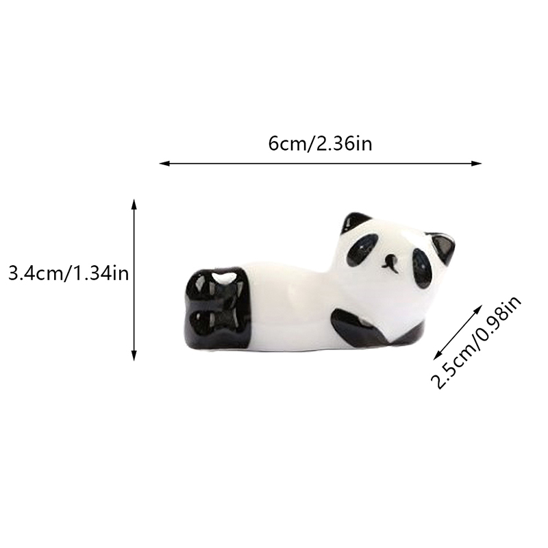 Cute Cartoon Panda Ceramic Chopsticks Holder Stand Practical Fashion ...