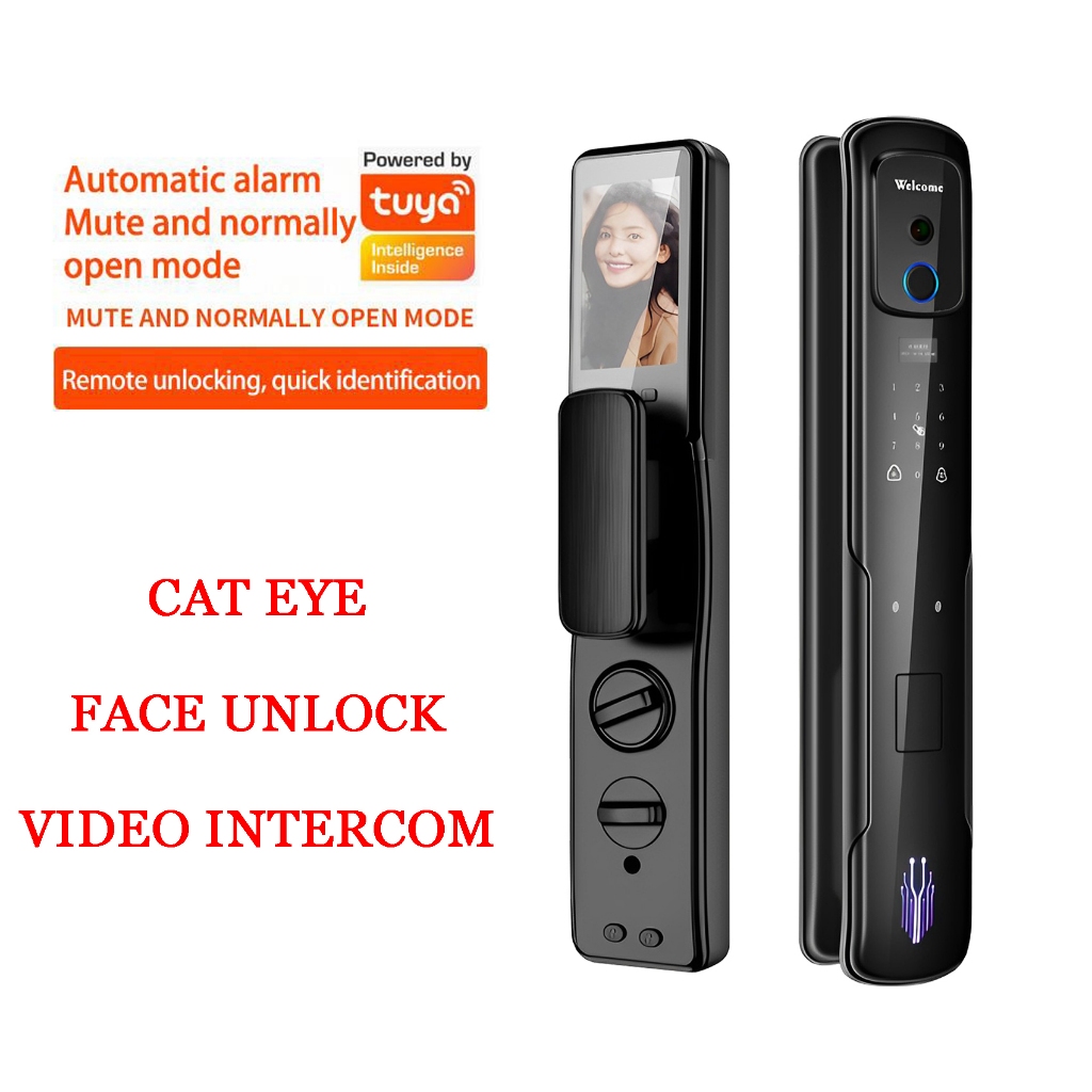Face Recognition Smart Door Lock With Security Camera Password Face ...