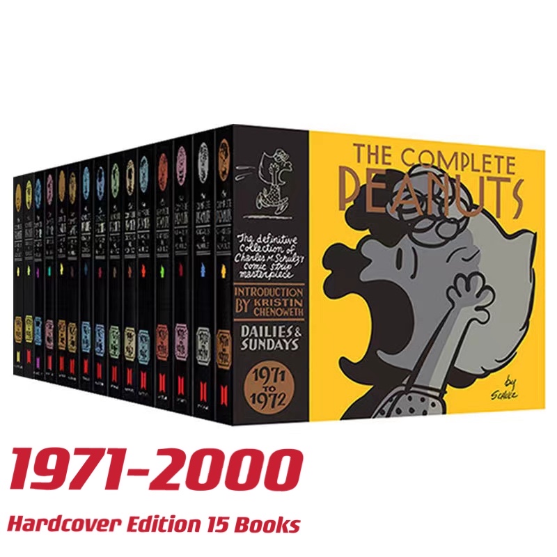 The Complete Peanuts 1971-2000 Hardcover Edition 15 books,English ...