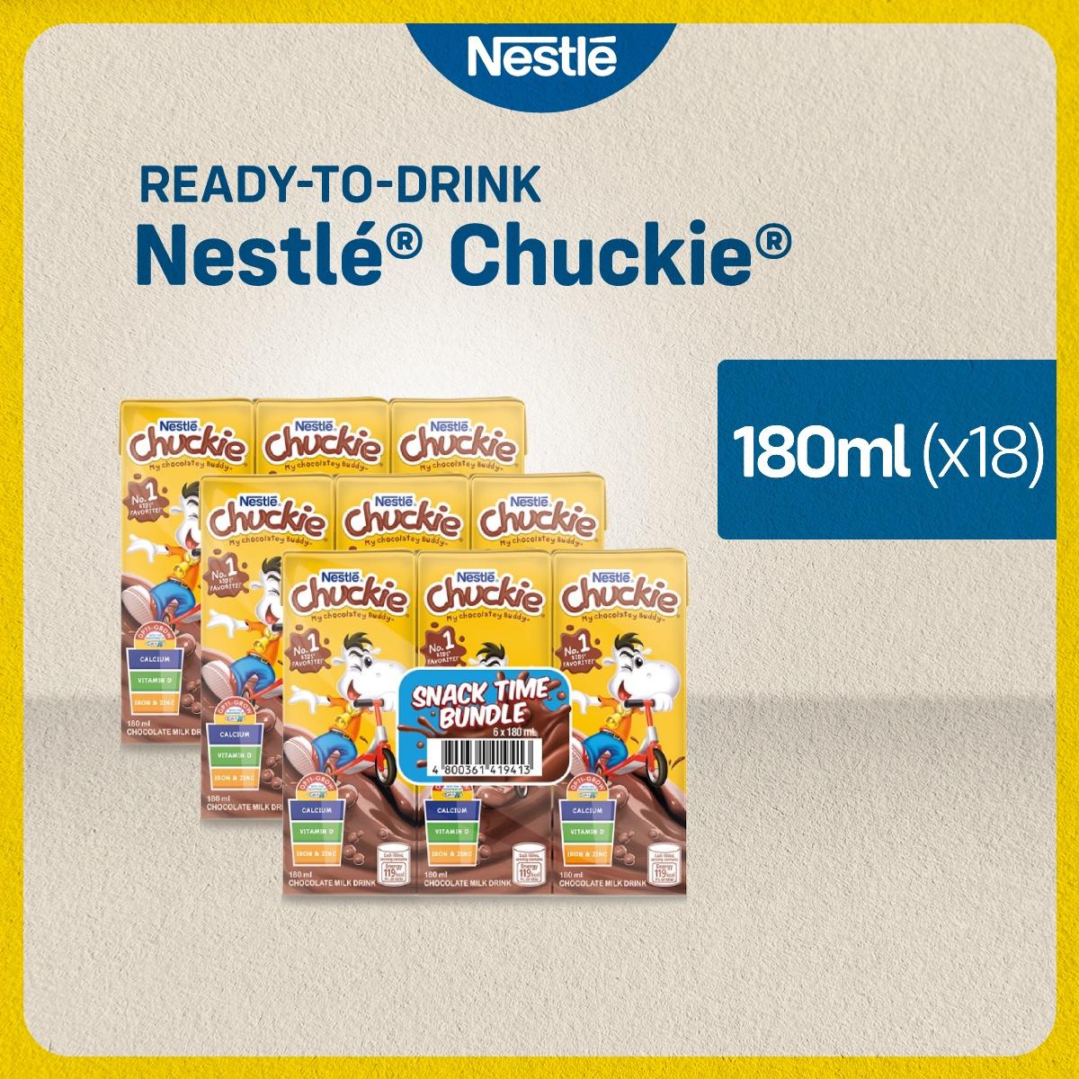 NESTLÉ CHUCKIE Chocolate Flavoured Milk 180ml - Pack of 18 | Lazada PH