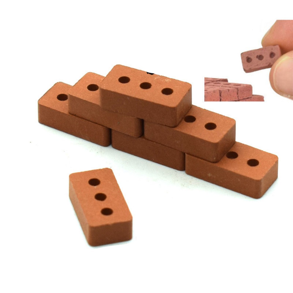 Concrete Miniature Bricks Small Real Mini Bricks Model /12 /16 Durable ...
