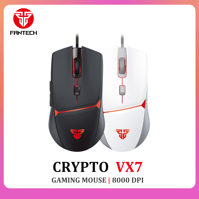 FANTECH VX7 Gaming Mouse 8000DPI USB Wired Mouse With RGB Light Six ...