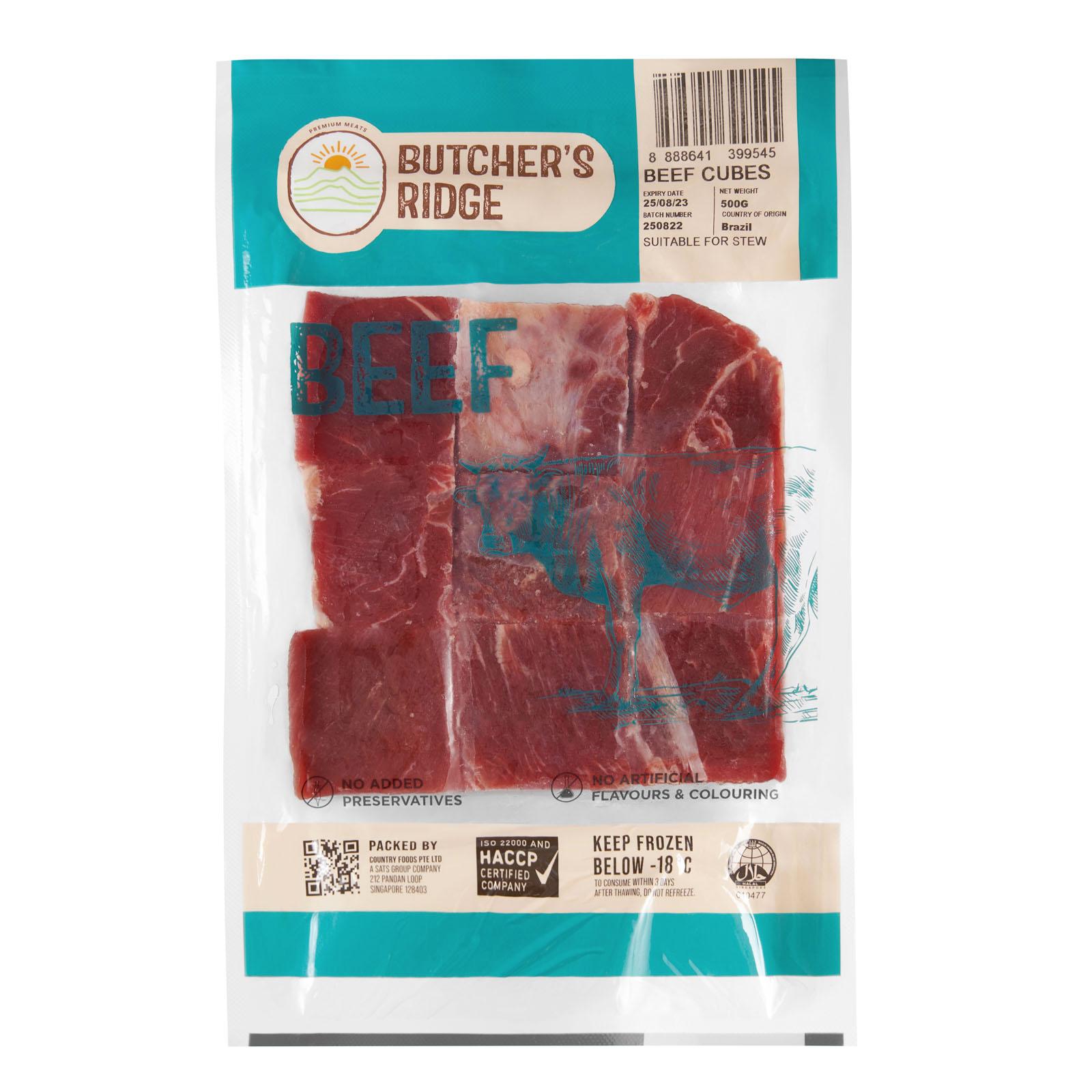 Butcher's Ridge Beef Cubes - Frozen | Lazada Singapore