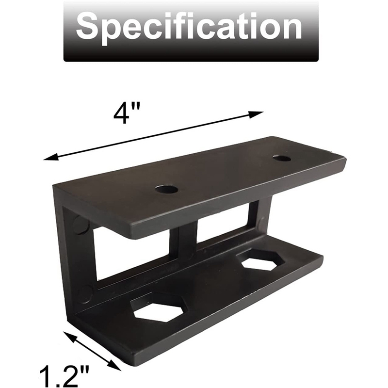 3 Pcs Plastic Under Desk Laptop Holder Mount with Screw,Under Desk ...