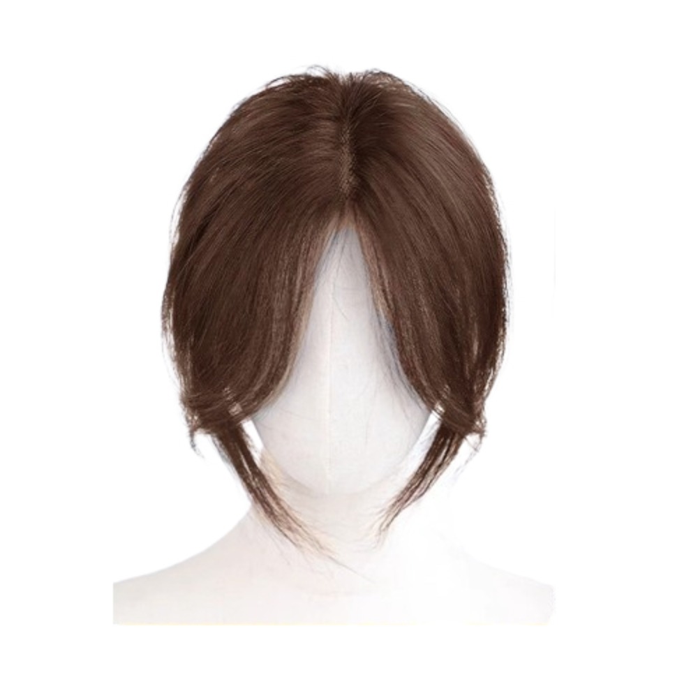 Fashion Natural Part Fake Bangs Fringe Invisible Middle Part Synthetic ...