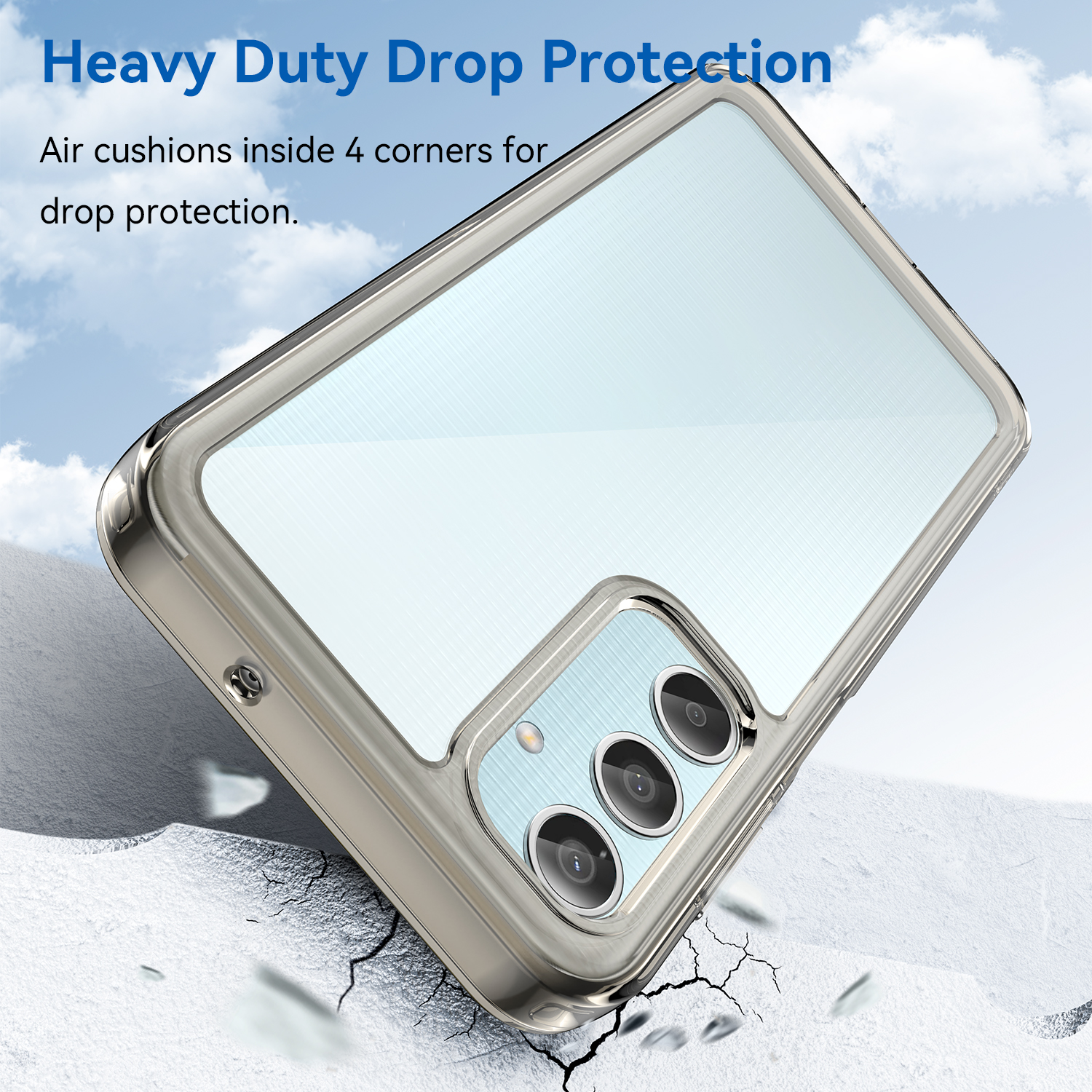 Samsung Galaxy M35 Case, Clear Designed Shockproof Phone Case, Bumper ...