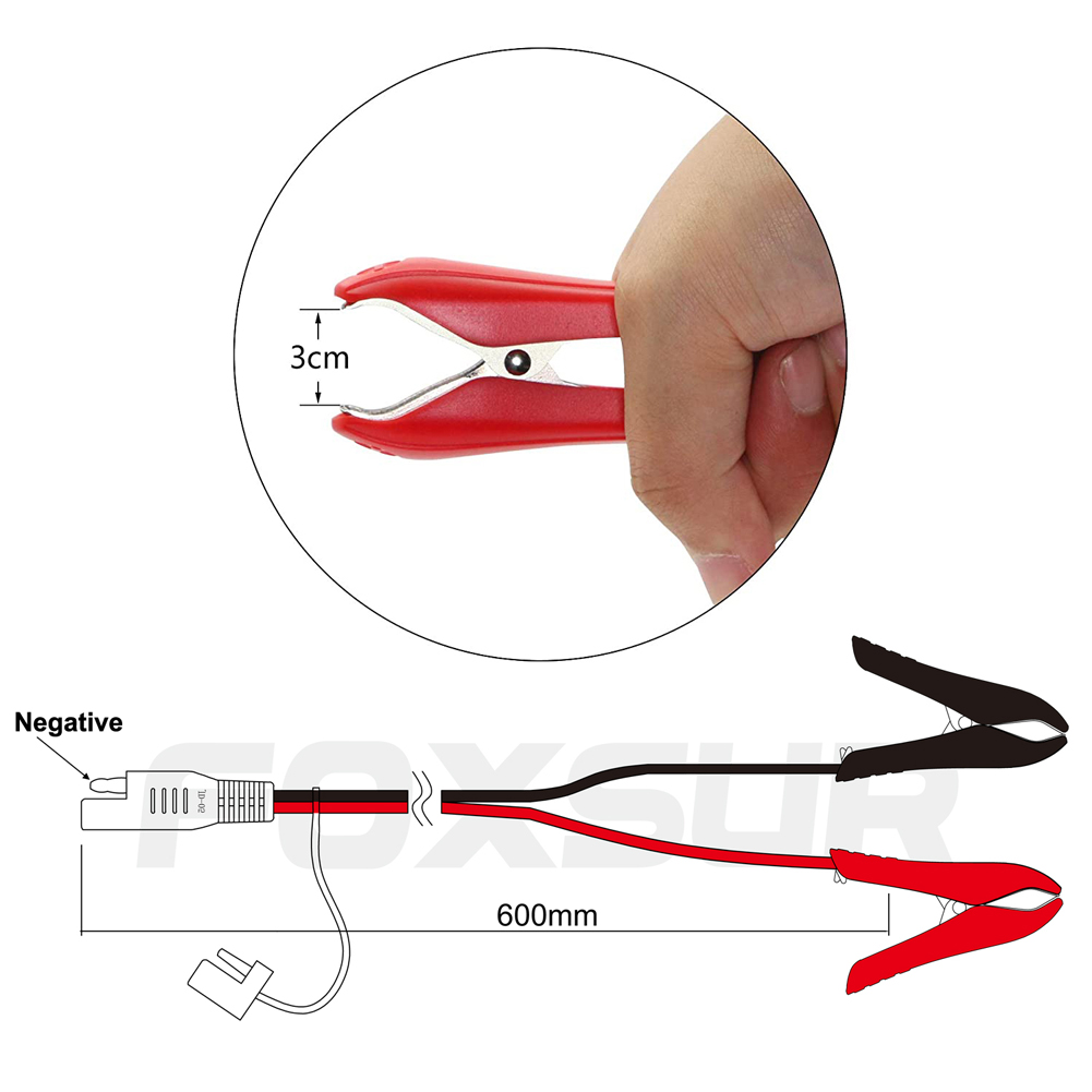 Alligator Clips Quick Connect Alligator Clamps 60CM Charging Line ...