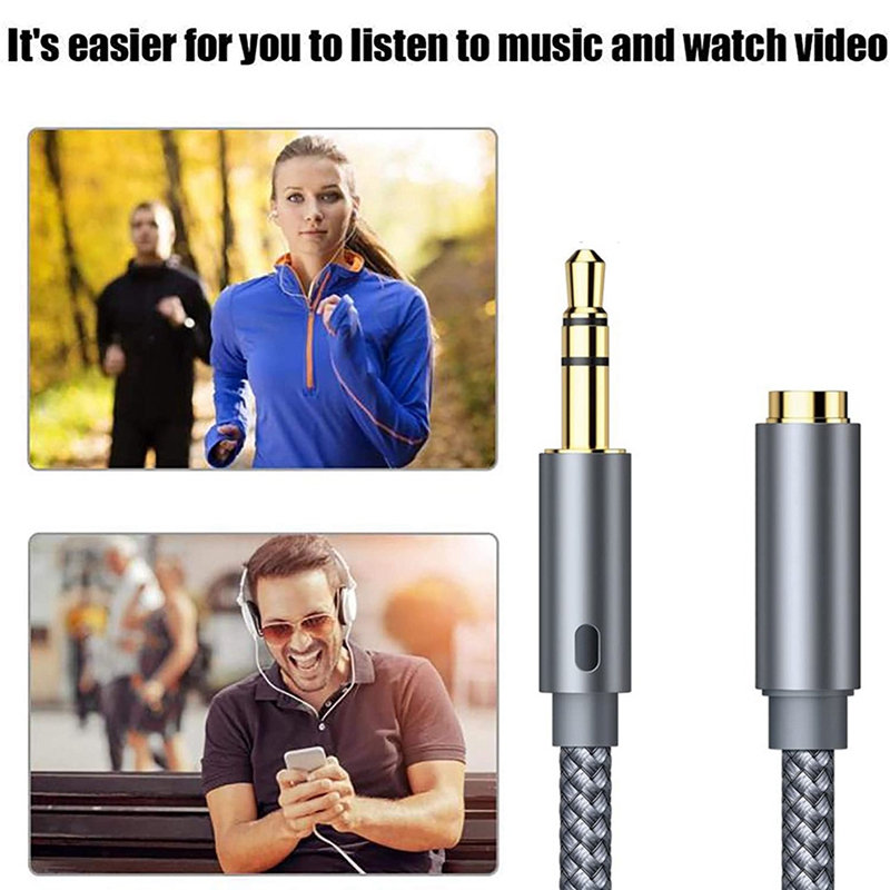 Headphone Cable, Headphone Extension Cable 3.5mm Male to Female Stereo ...