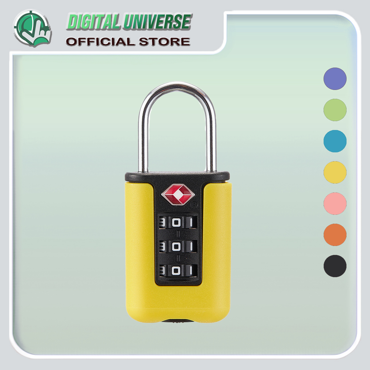 TSA Locks Travel Luggage Gym Lock 3 Dial Combination Luggage Lock ...