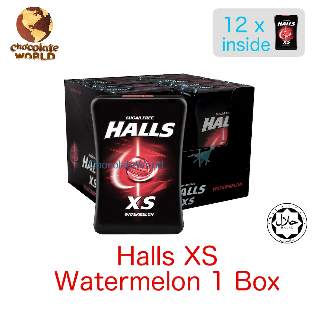 Halls XS Sugar Free Candy Watermelon (15g X 12) | Lazada