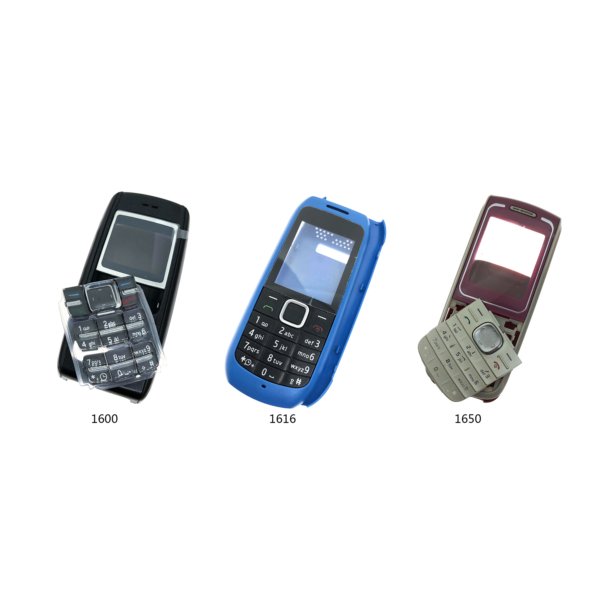 Phone Housing For Nokia Mobile Phone 1650 1600 case Keypad battery Back ...