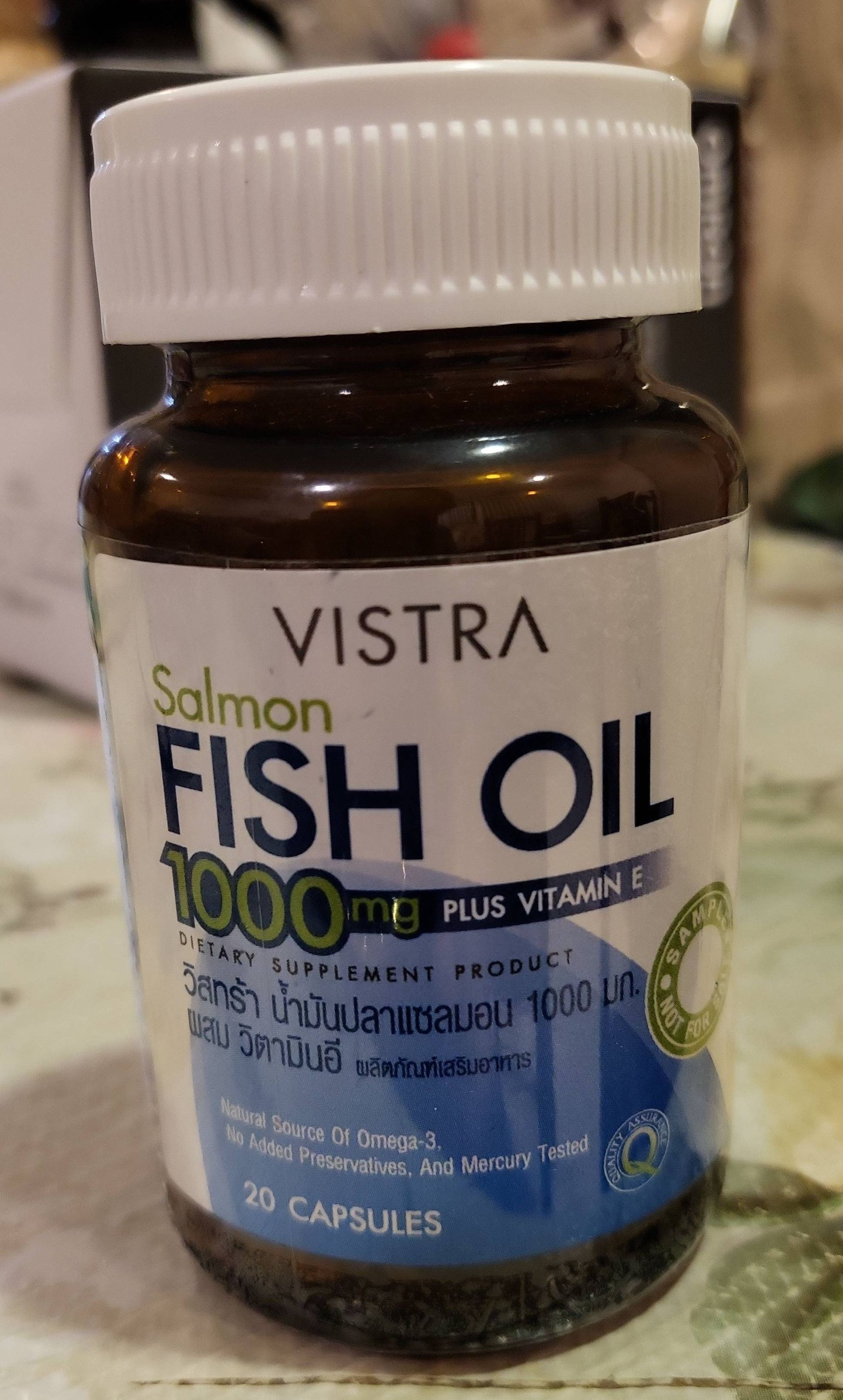 VISTRA Salmon Fish Oil 1000mg Plus Vitamin E Capsule | Daraz.lk