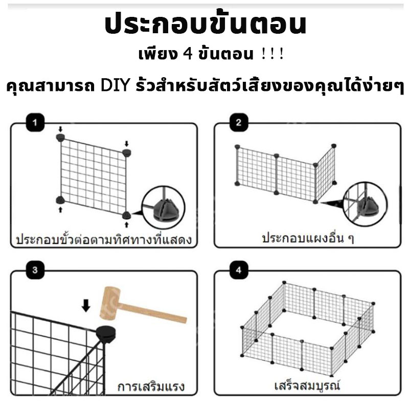 กรงแมวราคาถูกๆ คอกกรงสัตว์เลี้ยง 75*39*73cm DIYออกแบบกรงได้ตามต้องการ ๆ ไม่เป็นสนิม แข็งแรง ไม่ ...