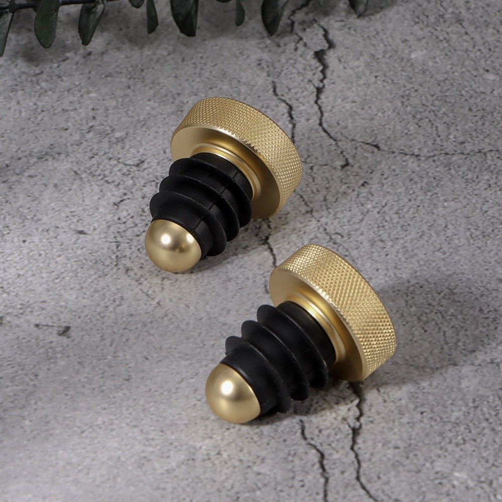 Airtight Seal Reusable Stopper Zinc Alloy Silicone Bottle Stopper Bar ...