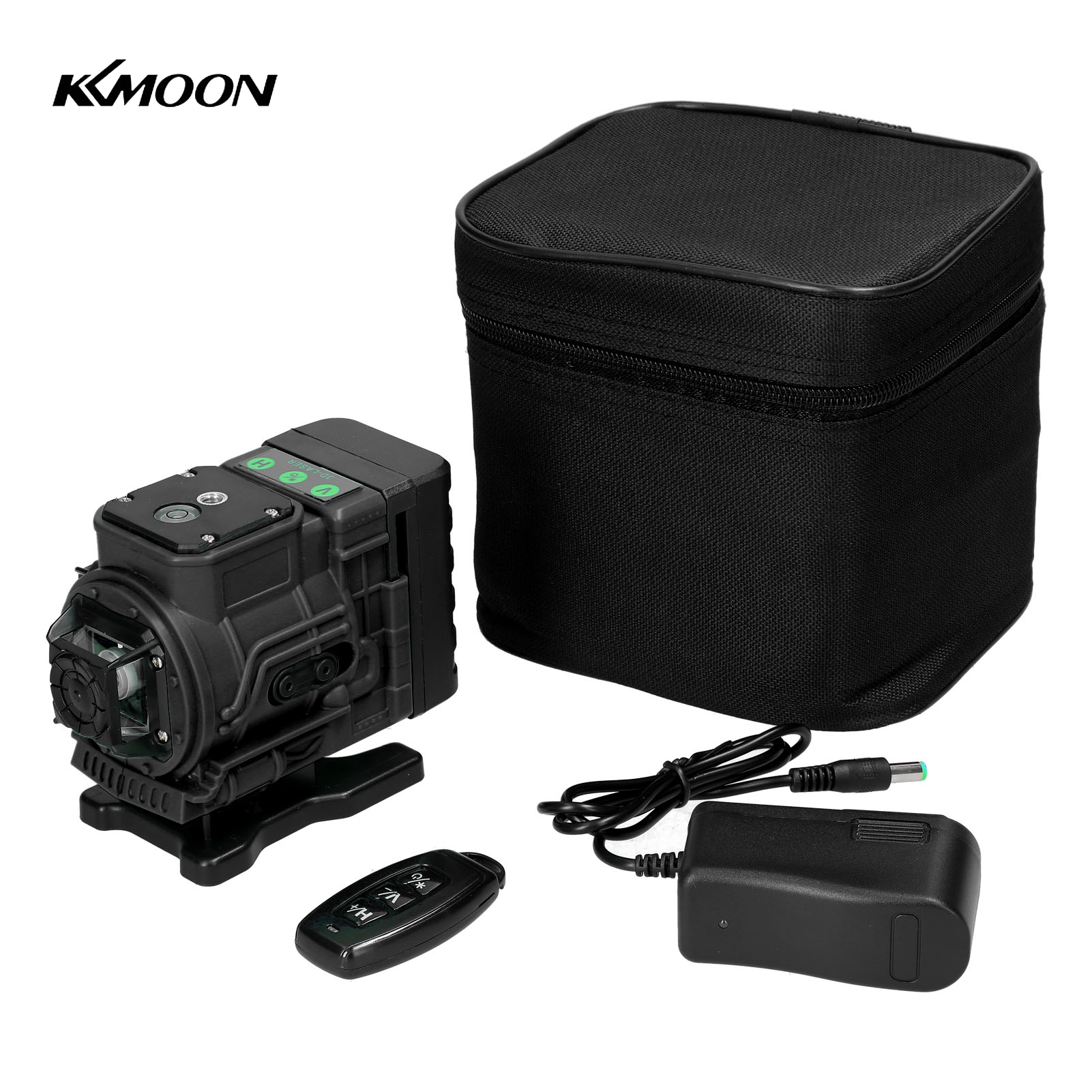 KKmoon มัลติฟังก์ชั่น12เส้นแสงสีเขียวเลเซอร์ระดับ3 ° เครื่องปรับระดับ ...