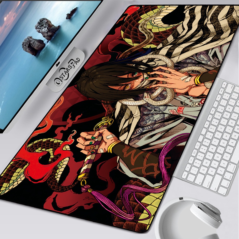 Demon Slayer Gaming Mats Para sa Office Genshin Mouse 900×400 Gamer ...