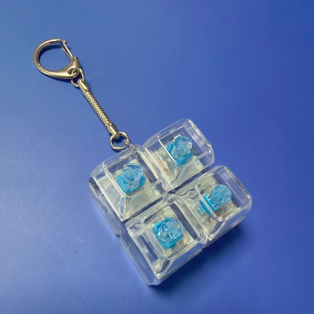 New 4/5 Keys Finger Keyboard Stress Relief Button Keycap Fidget ...