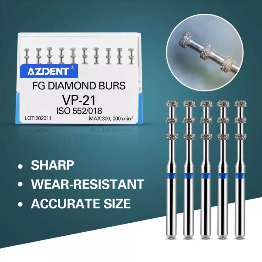 Mata Bor Gigi Dental Burs FG Diamond Preparation Depth Mark Preparasi | Lazada Indonesia