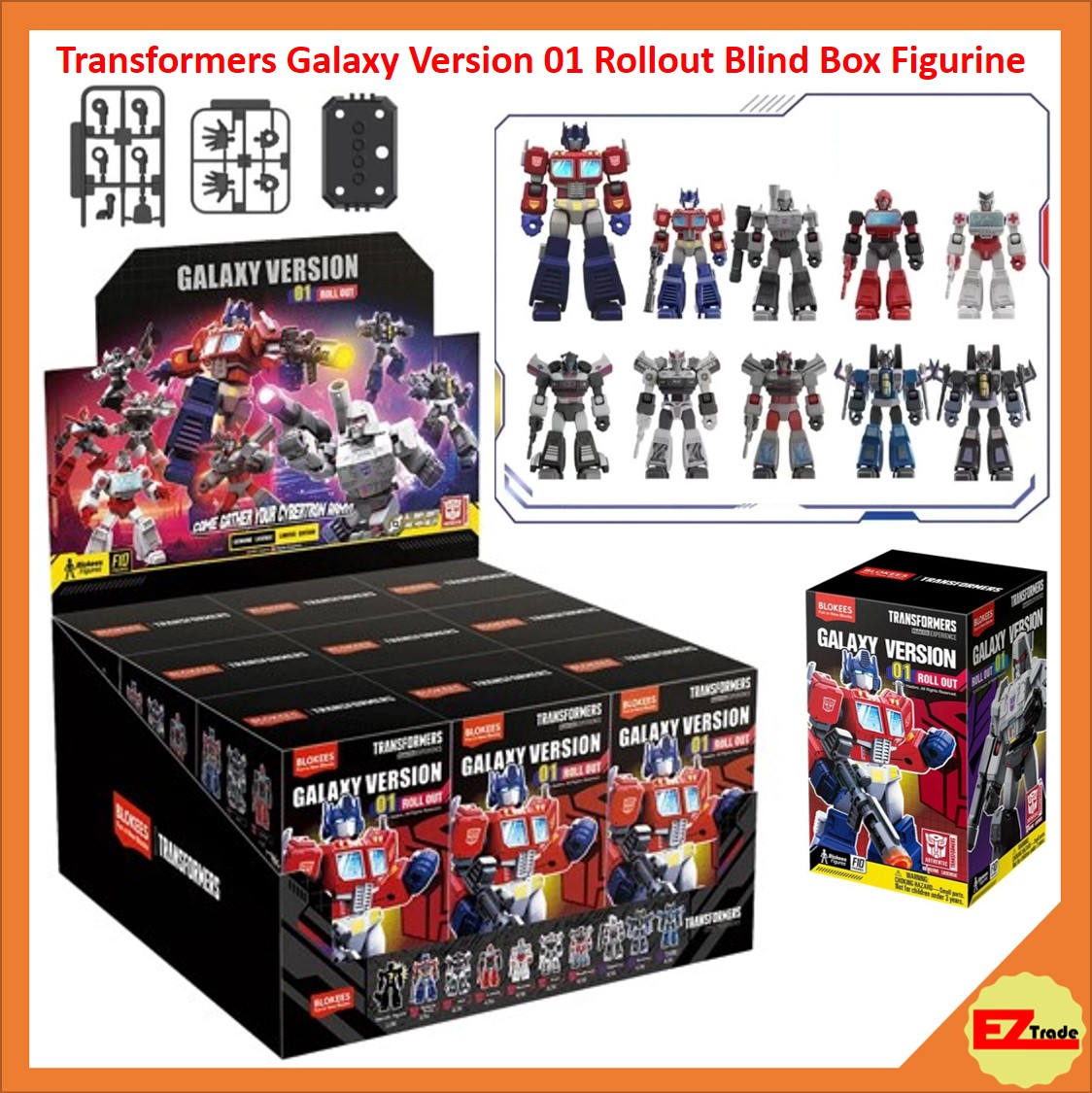 Hasbro Blokees Transformers Galaxy Version 01 Rollout Blind Box ...