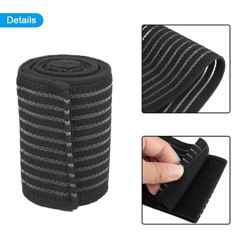 Extra Long Elastic Knee Wrap Compression Bandage Brace Support Elastic ...