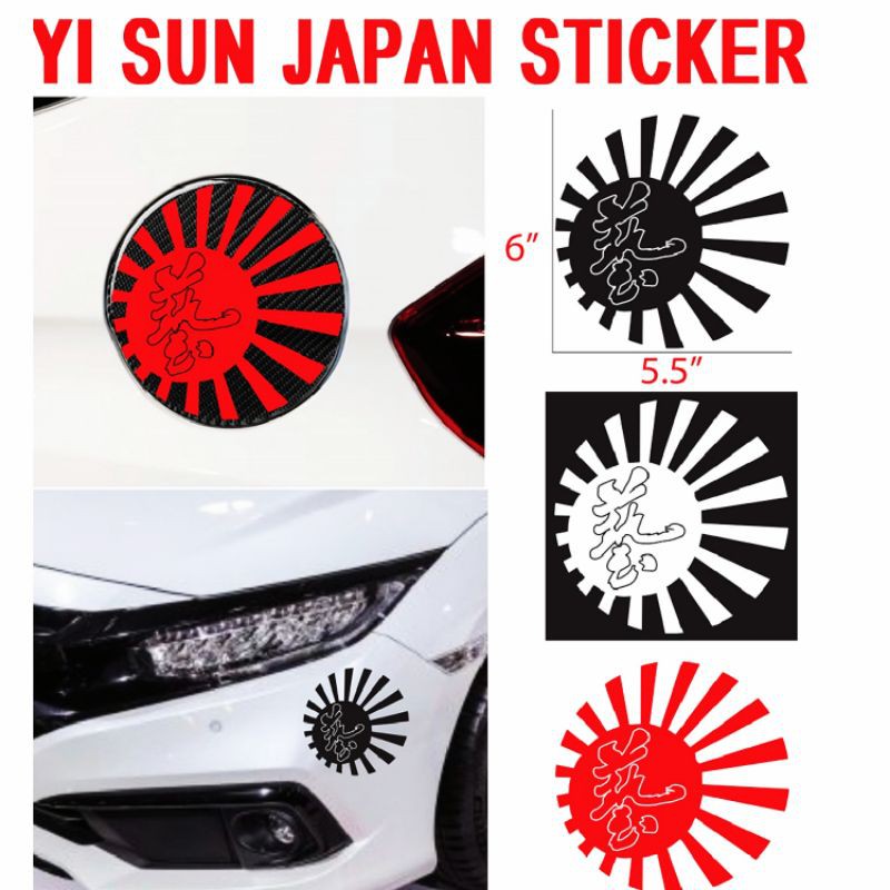 1pc Car Decal Sticker Motorcycle J's Racing Japan Kereta Stiker bumper ...