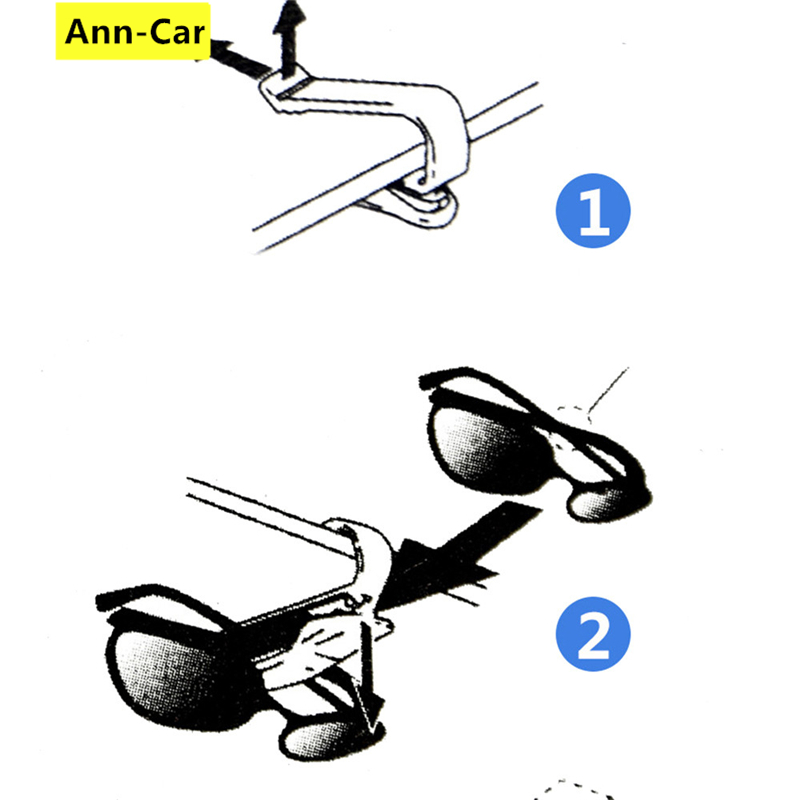 Ann-Car】ที่ยึดคาดแว่นกันแดดรถยนต์ที่ใส่แว่นตาในรถยนต์ที่หนีบบัตรคลิปติด ...