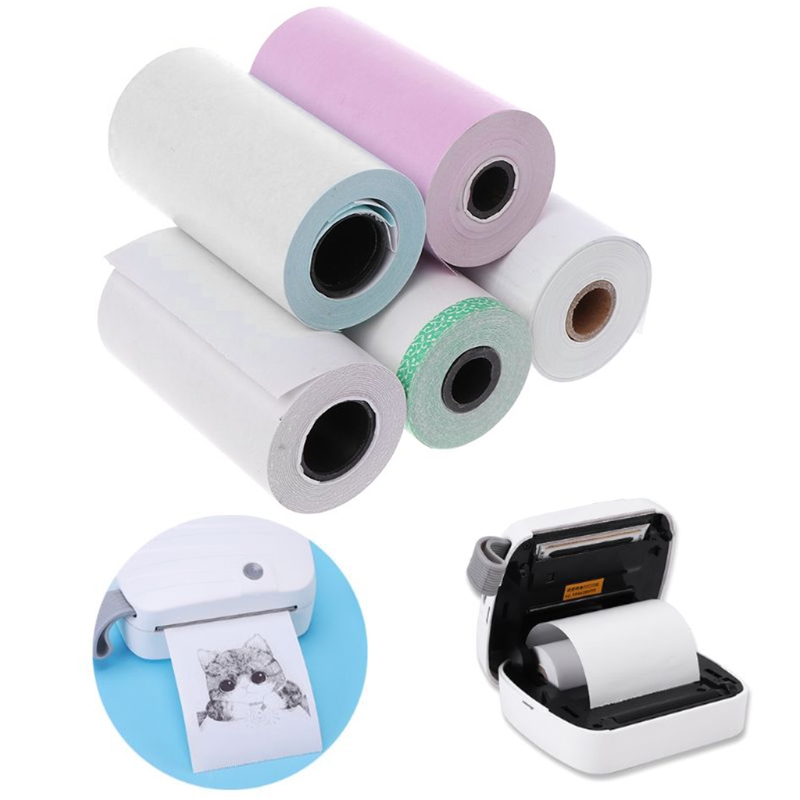 【EcoDealsq】Photo Paper Mini Printable Sticker Roll Thermal Printers ...